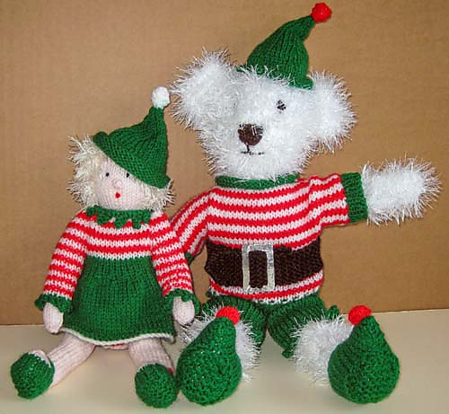 Ravelry: Christmas Elf Bear pattern by Linda Moorhouse