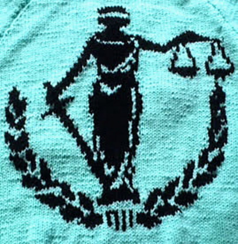 Ravelry: Lady Justice symbol of law sweater pattern by Linda Moorhouse