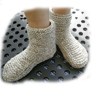 Ravelry: Boot slippers pattern by Linda Moorhouse