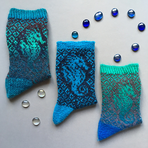 Ravelry: Seahorse Socks pattern by Briallen Fair