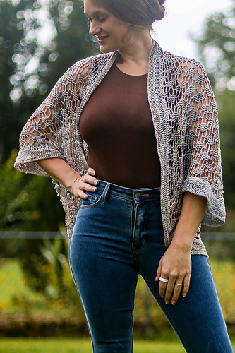 Ravelry: Lacy Cocoon Cardigan pattern by Brianna Iaropoli