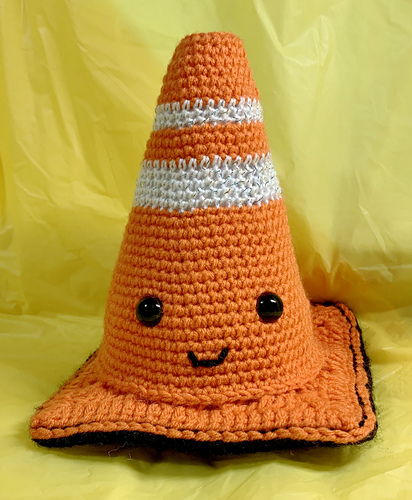Ravelry: Amigurumi Traffic Cone pattern by Bridget Longo