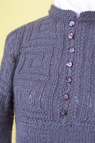 Ravelry: Gray Henley Top pattern by Renee Ferguson