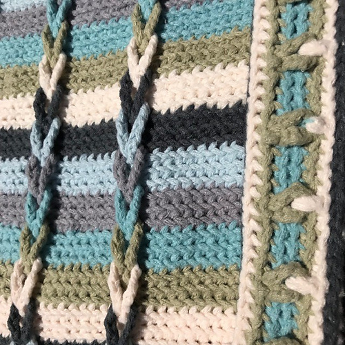Ravelry: Loops & Stripes Baby Blanket pattern by Brigitte Culp