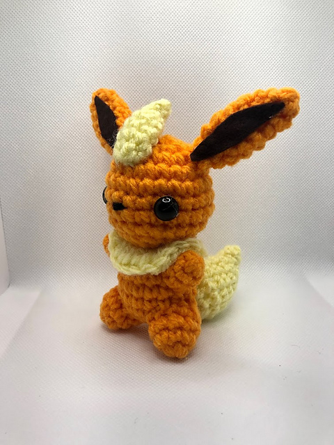 Ravelry: Chibi Flareon Amigurumi pattern by Carolyn Lloyd