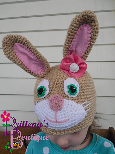 Ravelry: Bunny Rabbit Hat pattern by Britteny's Boutique
