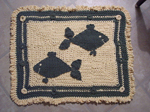 Ravelry: Fish Bathroom Rug pattern by Michele Wilcox