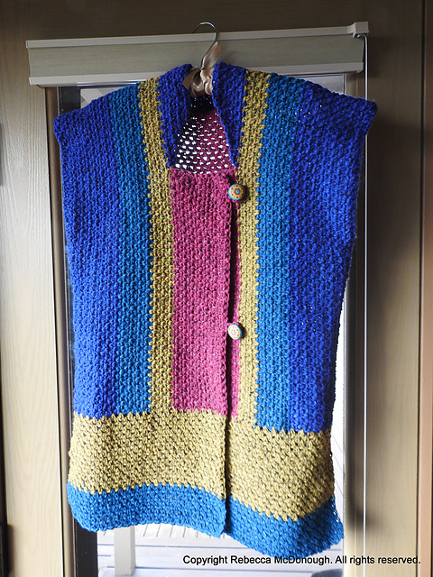 Ravelry: Weekender Vest pattern by Rebecca McDonough