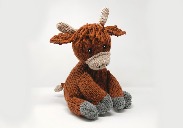 Ravelry: Cute Highland Cow pattern by Kelsey Marshalsey
