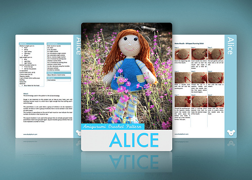 Ravelry: Alice the Amigurumi Rag Doll pattern by Ana Rosa