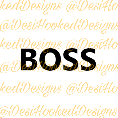 Ravelry: Boss Word Crochet Graph pattern by Desi hooked Designs