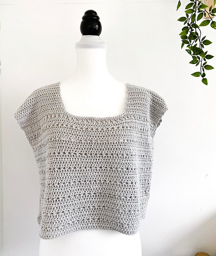 Ravelry: Cropped Cross Tee pattern by Burgundy and Blush