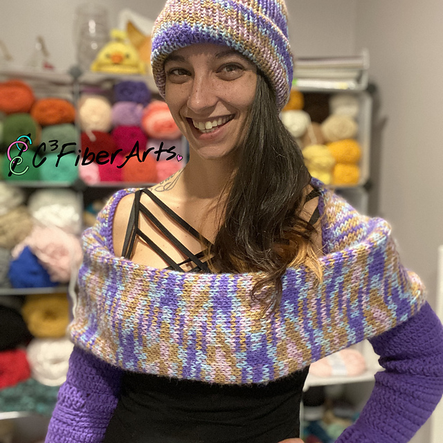 Ravelry: CroKnit Crossover Wrap pattern by C3 Fiber Arts