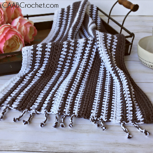 Ravelry: Twisted Fringe Dish Towel pattern by Esther Thompson