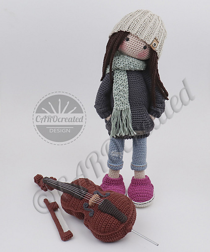 Ravelry: Doll NARJA and her Cello pattern by CAROcreated design