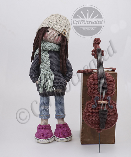 Ravelry: Doll NARJA and her Cello pattern by CAROcreated design