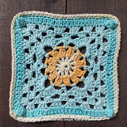 Ravelry: Hip Gothic Lace Granny Square pattern by Joanita Theron