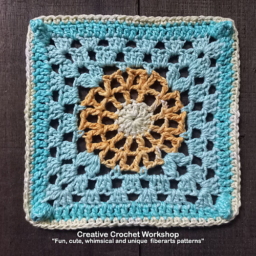 Ravelry: Hip Wheel Lace Granny Square pattern by Joanita Theron