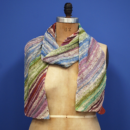 Ravelry: Diagonal Summer Scarf pattern by Susan Mills Knits
