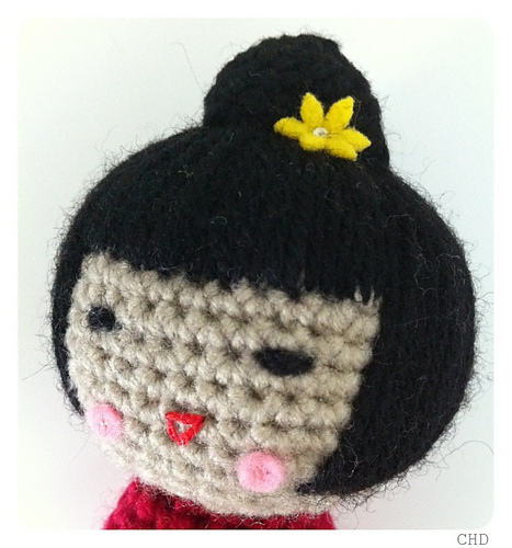 Ravelry: Japanese Kokeshi Doll Amigurumi Crochet Pattern pattern by ...