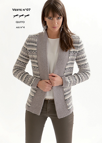 Ravelry: CB19 Jacket n°07 pattern by Cheval Blanc Official