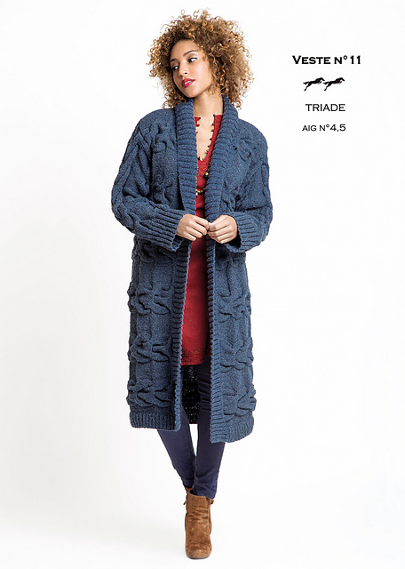 Ravelry: CB23 Veste n°11 pattern by Cheval Blanc Official