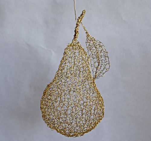 Ravelry: Wire Pear Ornament pattern by Cindy Pilon