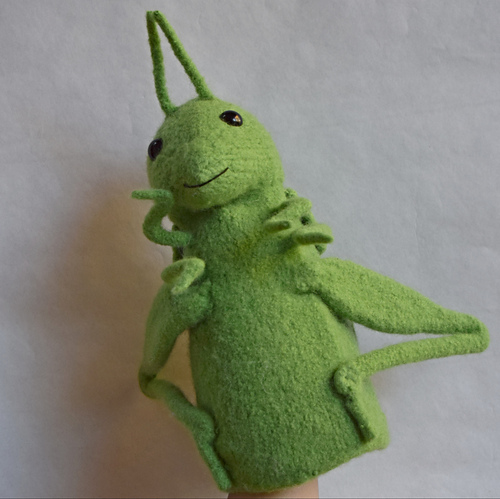 Ravelry: Grasshopper Puppet pattern by Cindy Pilon