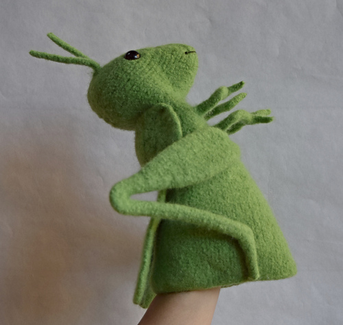 Ravelry: Grasshopper Puppet pattern by Cindy Pilon