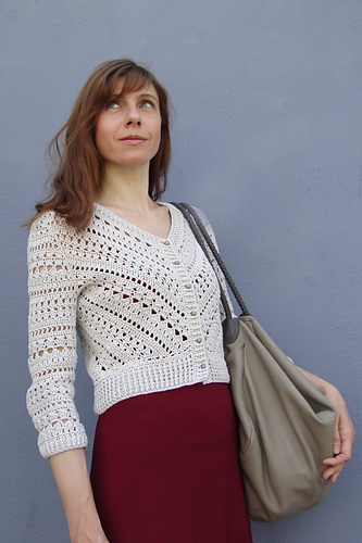 Ravelry: Jacket with triangle and diagonal patterns pattern by ...