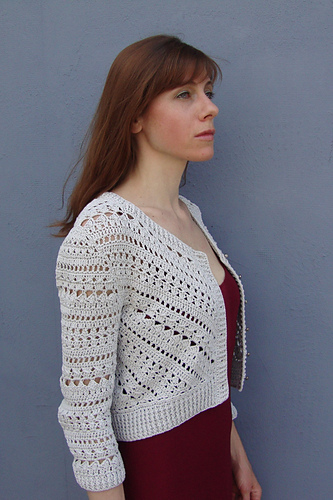 Ravelry: Jacket with triangle and diagonal patterns pattern by ...