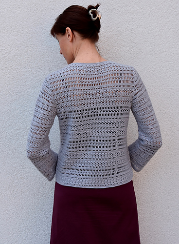 Ravelry: One button diagonal jacket pattern by conceptcreative.store