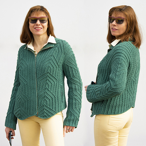 Ravelry: ArtDECO cardigan pattern by conceptcreative.store