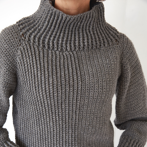 Ravelry: Roll Neck Sweater pattern by Cream Of The Crop Crochet
