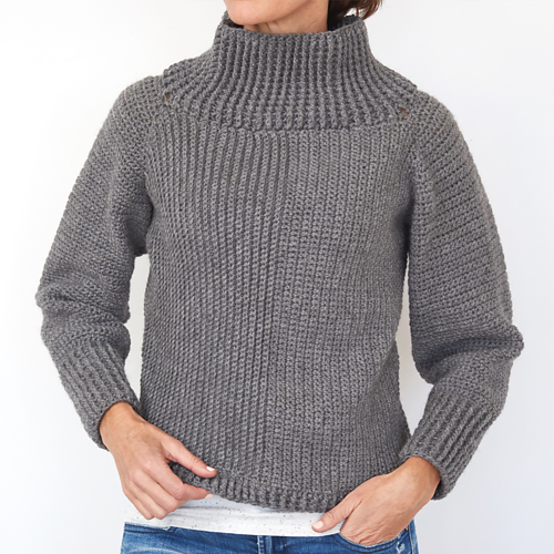 Ravelry: Roll Neck Sweater pattern by Cream Of The Crop Crochet