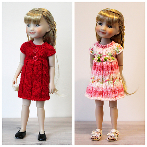 Ravelry: Two Dresses for Ruby Red Fashion Friends Dolls pattern by ...