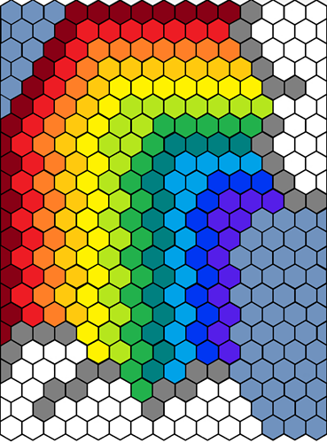 Ravelry: Rainbow Hexagon Blanket pattern by Caia CrochetCreations