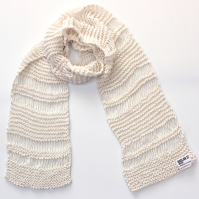 Ravelry: Drop Stitch Cotton Scarf pattern by Caitlin Murray