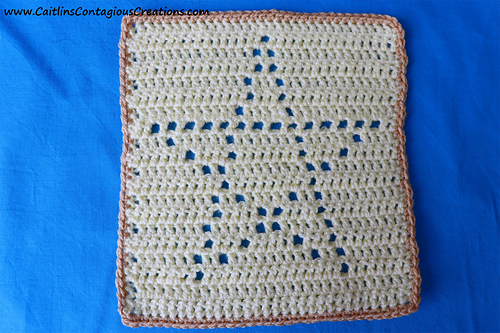 Ravelry: Star Shape Filet Square pattern by Caitlin's Contagious Creations