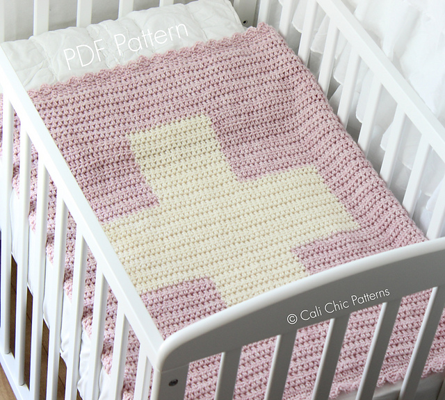 Ravelry: Cali Cross Baby Blanket #79 pattern by Kyoko - Cali Chic