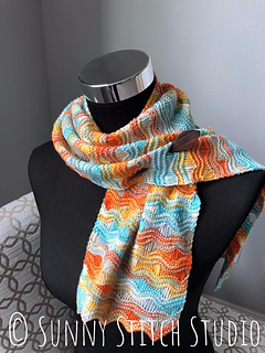 Ravelry: L'Onde - Waves pattern by Sunny Stitch Studio