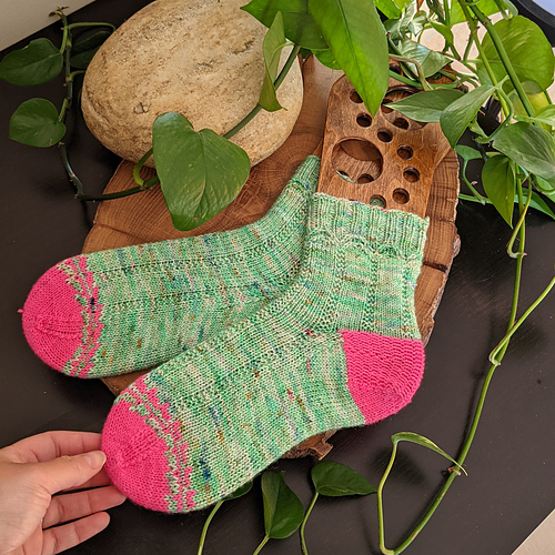 Ravelry: Spring Rain Socks pattern by Natasha Kaitlin