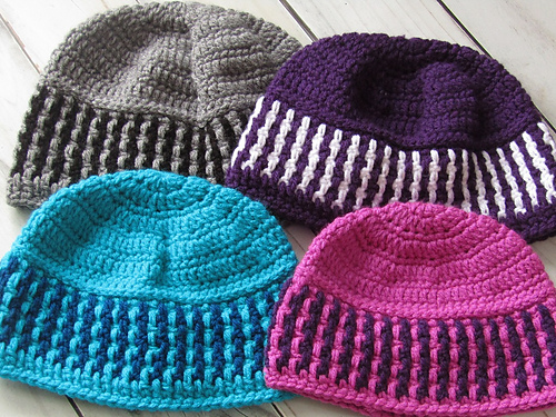 Ravelry: Pinstripe Beanie pattern by Canoe Mtn Designs