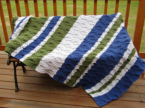 Ravelry: Twisted Cable Blanket pattern by Canoe Mtn Designs