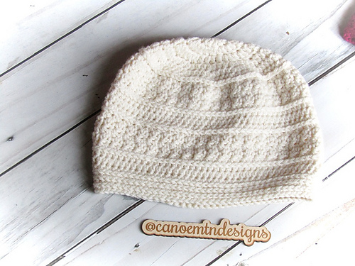 Ravelry: Crystal Ridge Beanie WW pattern by Canoe Mtn Designs