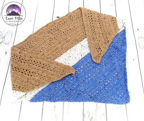 Ravelry: MM Alpaca Bottom Up Shawl pattern by Canoe Mtn Designs