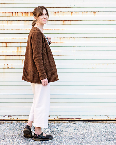 Ravelry: Minimalist Cable Cardigan pattern by Carina Spencer