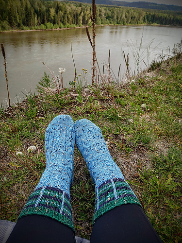 Ravelry: Outlander Socks Cuff Down pattern by Carlie Perrins