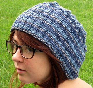 Ravelry: CarlynClark's Striped Lacy Cap