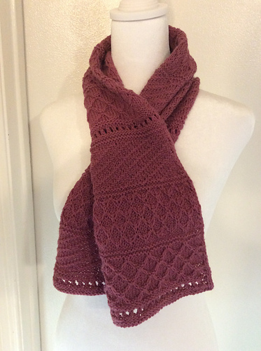 Ravelry: Honeycomb Sampler Scarf pattern by Carol Trouba